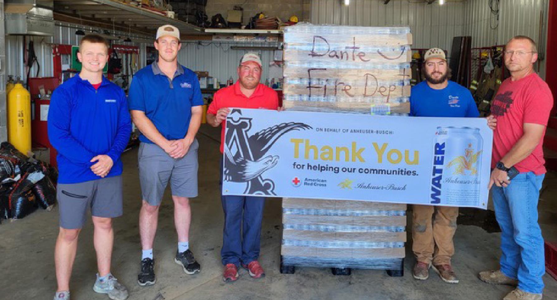 ANHEUSER BUSCH / JOHN A. CONKLING DISTRIBUTING TO DANTE FIRE DEPARTMENT ...