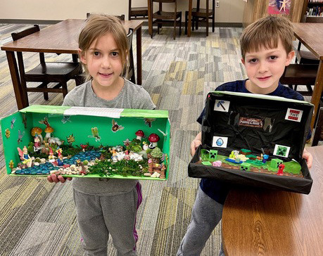 STUDENTS MAKE DIORAMAS TO CELEBRATE LIBRARIES | Wagner Post